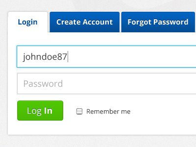 Simple Big Login Form by Authentic Style on Dribbble