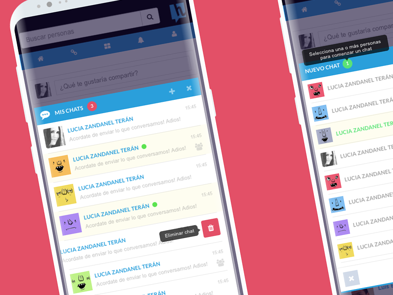 Chat by Lu Zandanel Terán on Dribbble