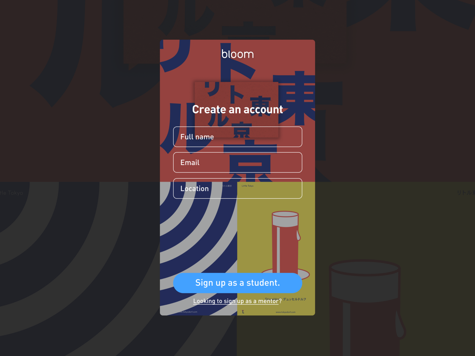 Login screen for tutoring/mentoring app by Matt Williams on Dribbble