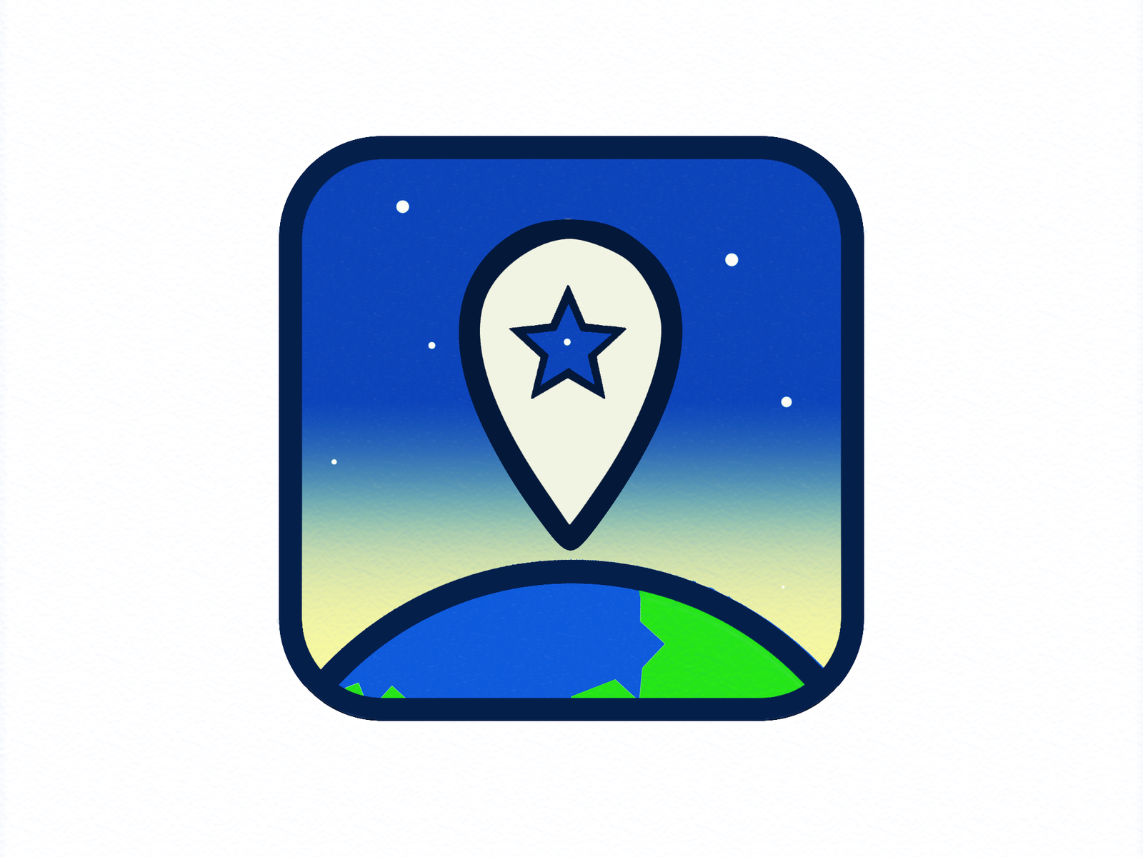 005 Map the Stars App Icon by April Kissinger on Dribbble