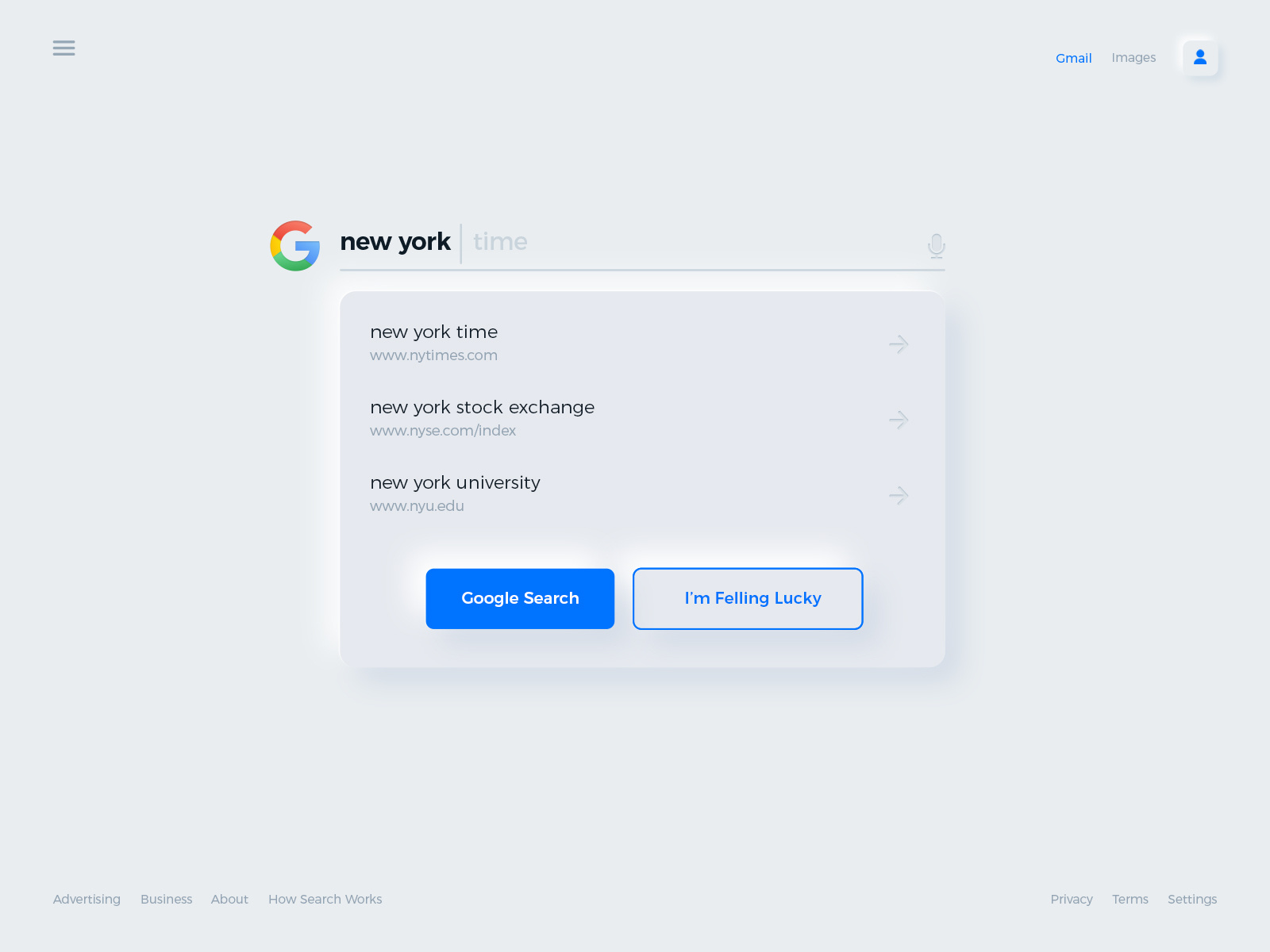 Google Search Redesign by Planet X on Dribbble