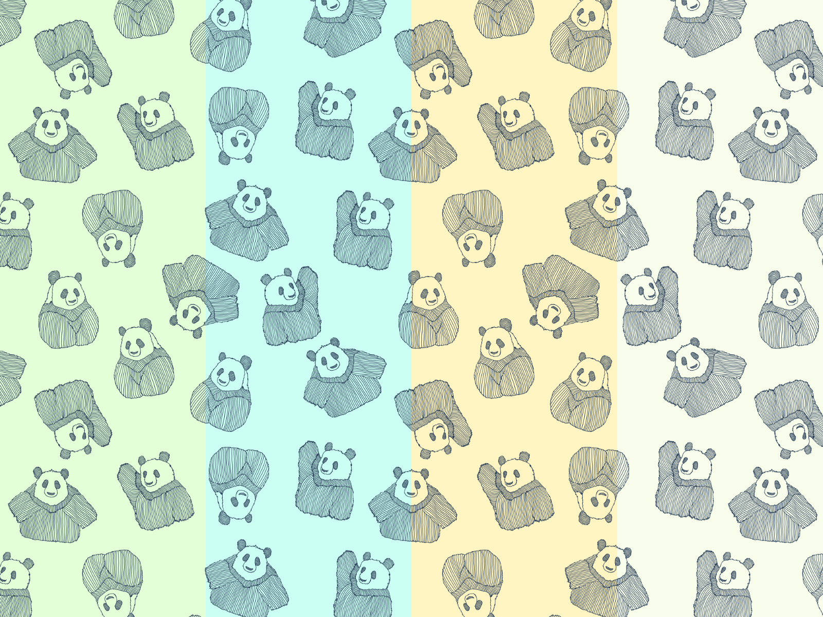 Panda Pattern by Tamataro Studio on Dribbble
