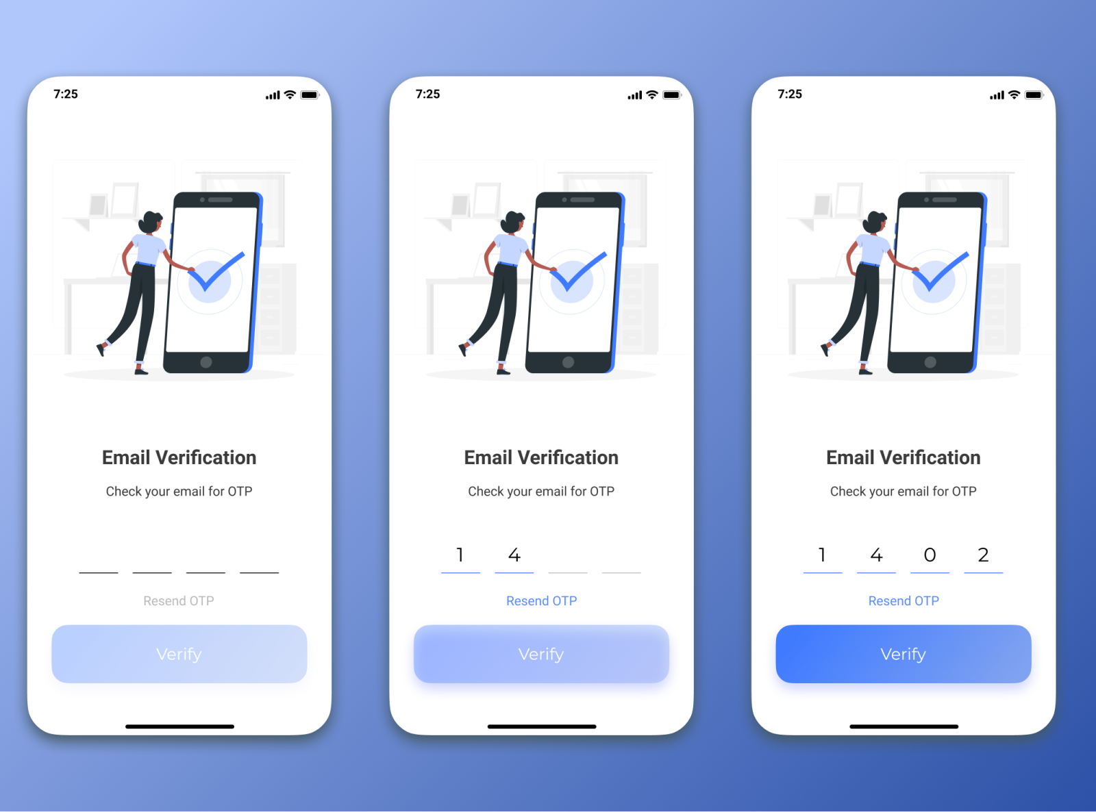 OTP Verification | Mobile APP by Dinesh Kumar V on Dribbble