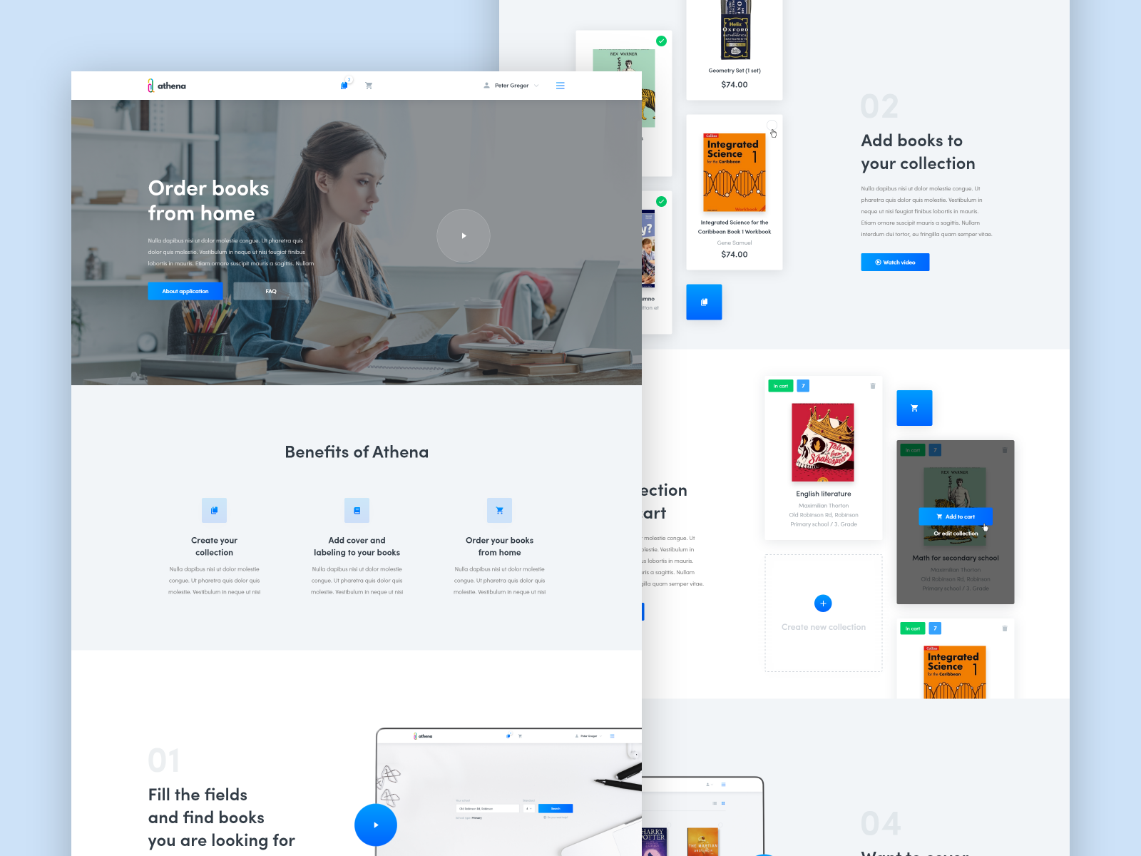 Athena about page by okto—digital on Dribbble