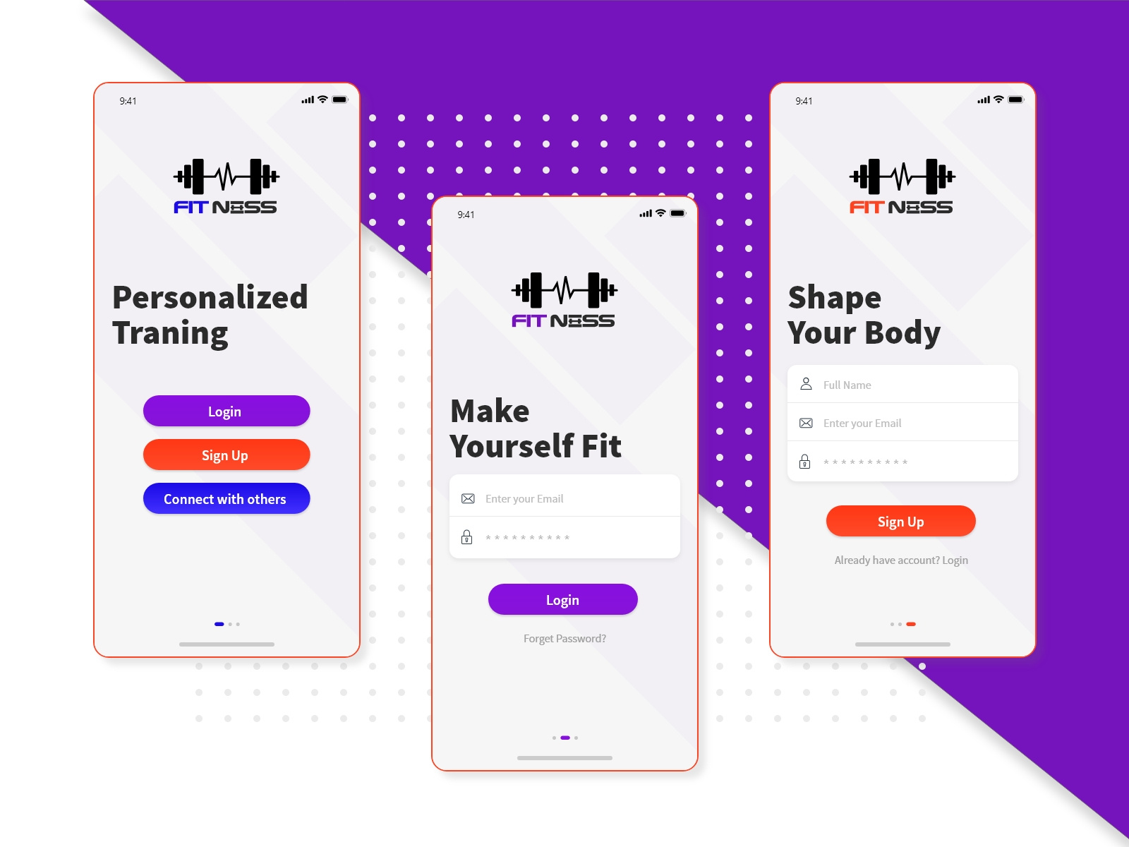 Dribbble - fitness-mobile-login-page-234233.jpg by ME UI/UX Designer