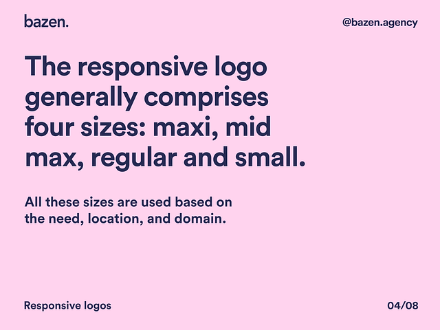 Design Tip - How to create responsive logo? by bazen.talks on Dribbble