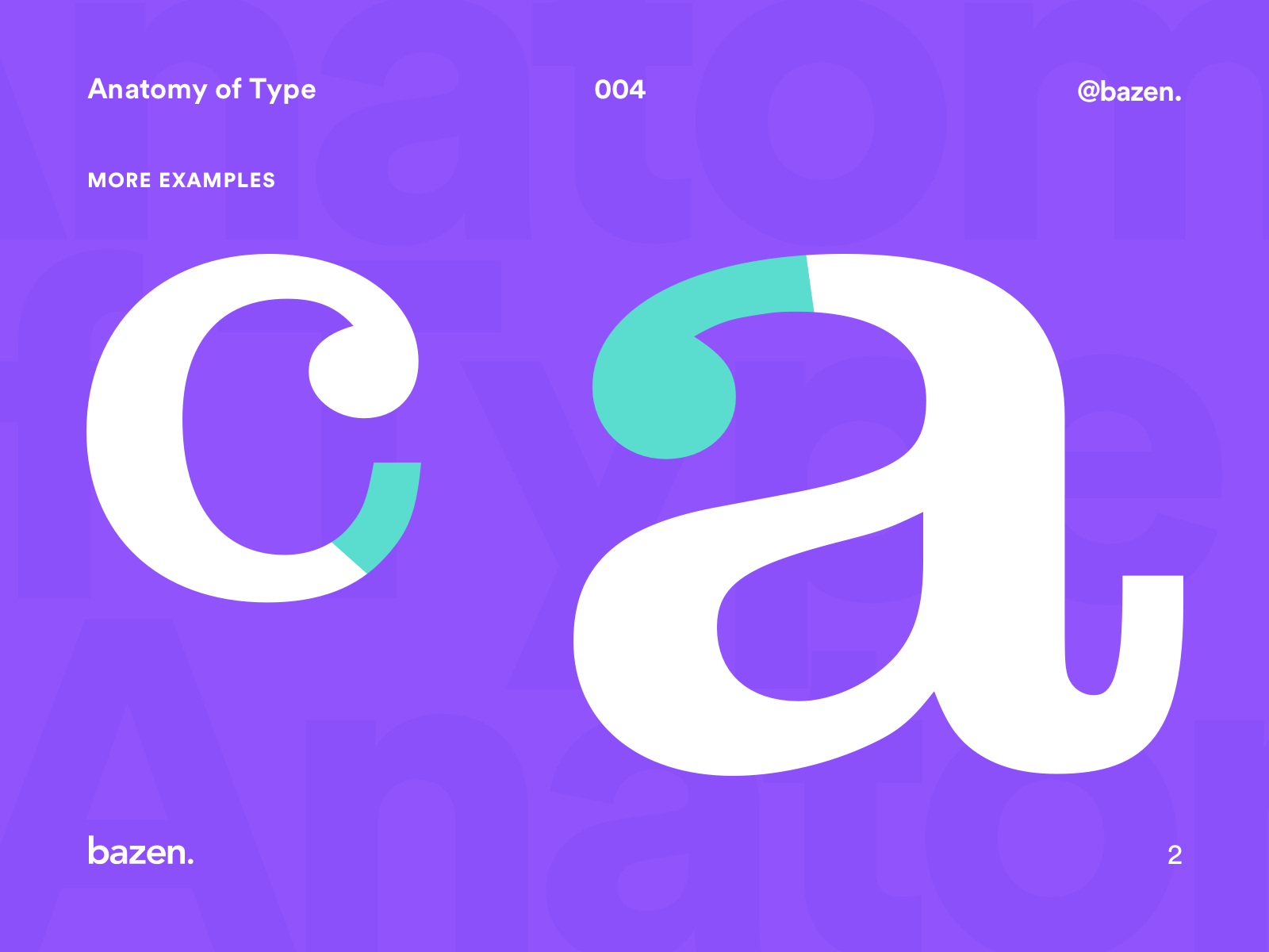 Anatomy of Type - Finial by bazen.talks on Dribbble