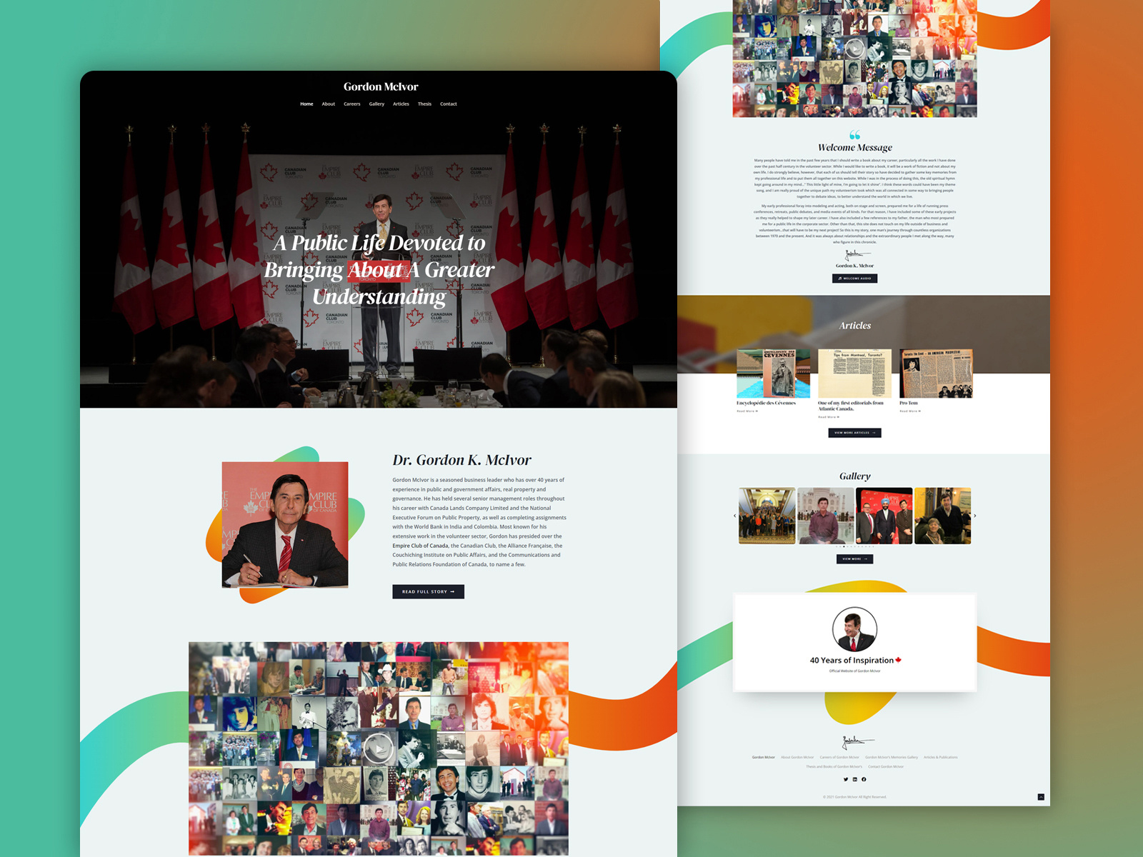 Personal Branding Website Design by Ashiqur Rahman on Dribbble