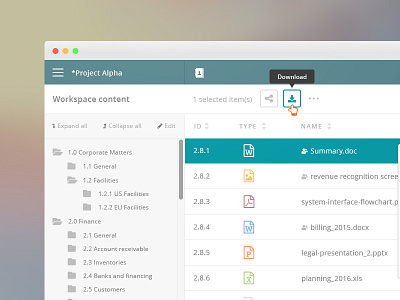 Document Manager project by Nicolas Bayard on Dribbble