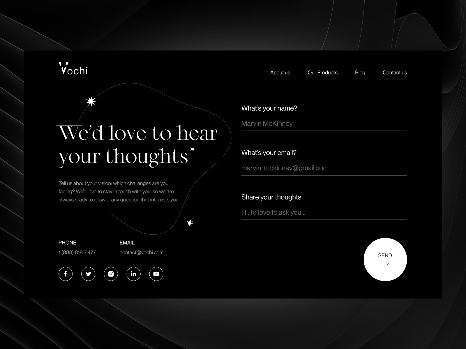 Feedback form concept by Elizabeth Bredberry on Dribbble