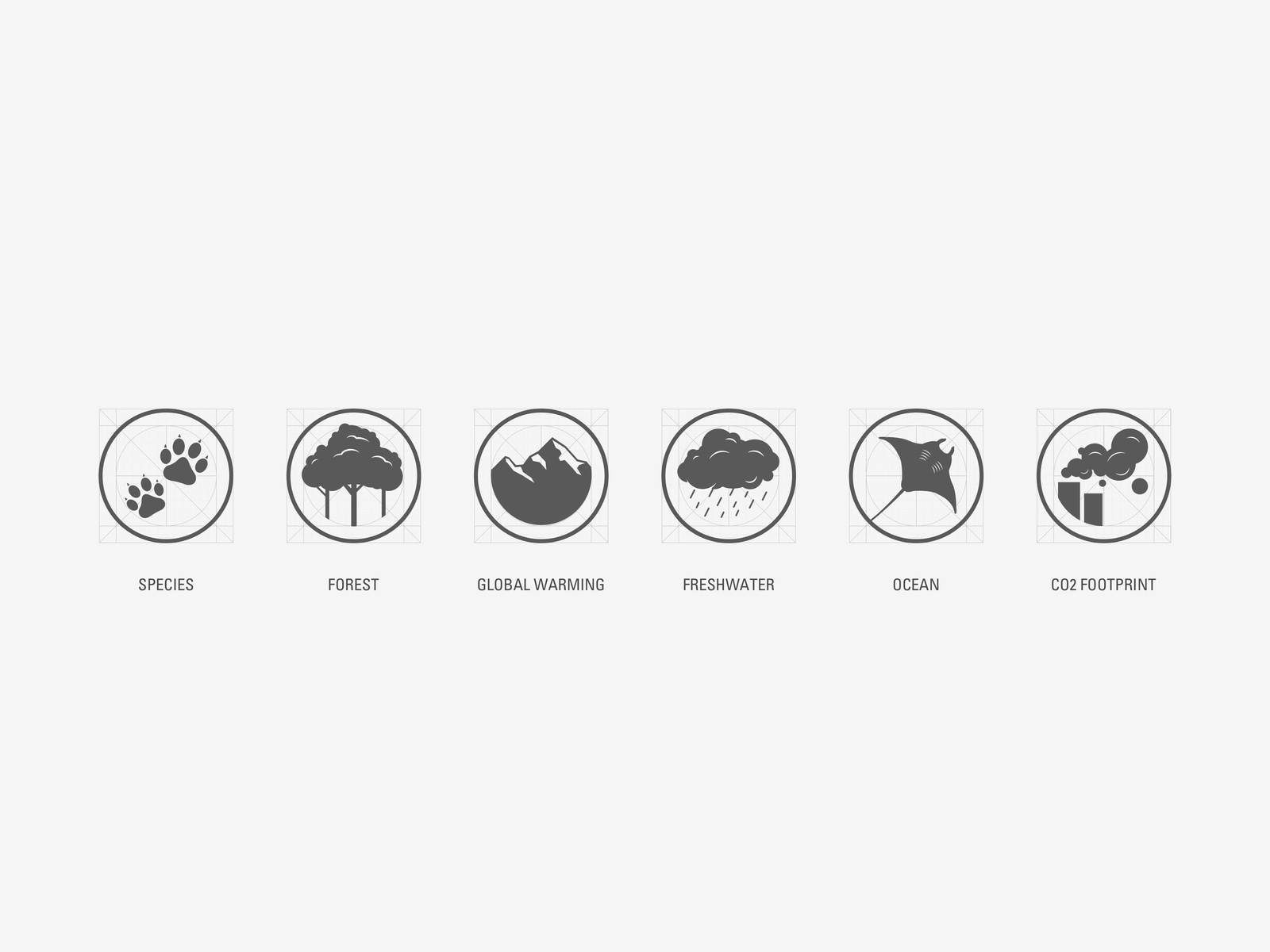WWF 40th anniversary Icons by Alexandre Rochet on Dribbble