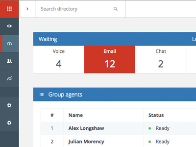 Sidebar navigation closed by René on Dribbble
