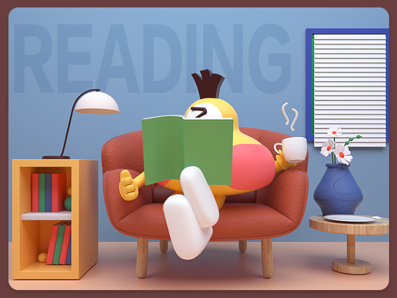 Reading by Hetaoren on Dribbble