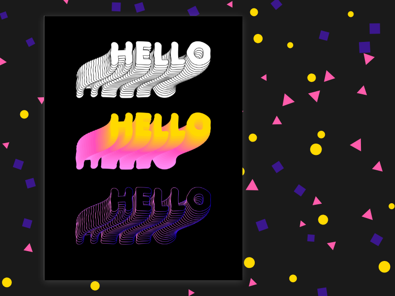 H e l l o by Kevindoit on Dribbble
