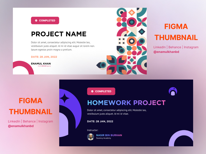 Best Custom Figma File Thumbnail by Enamul Khan on Dribbble