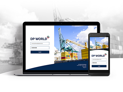 Container handling login by Gert Bangels on Dribbble