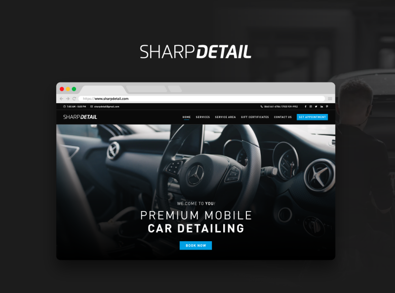 Sharp Detail - Website & Branding Design by Moises Solorzano on Dribbble