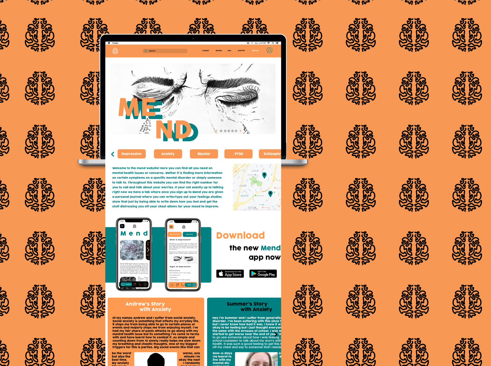 Mend Website by Marama Godfrey on Dribbble