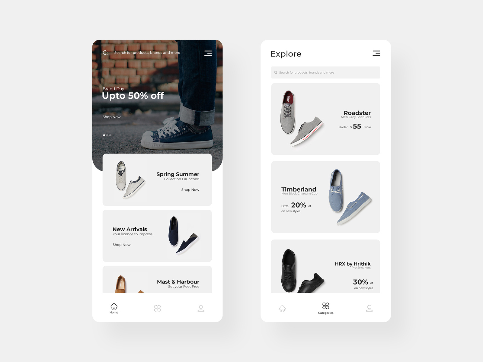 E commerce App UI Concept by Dan K Joseph on Dribbble