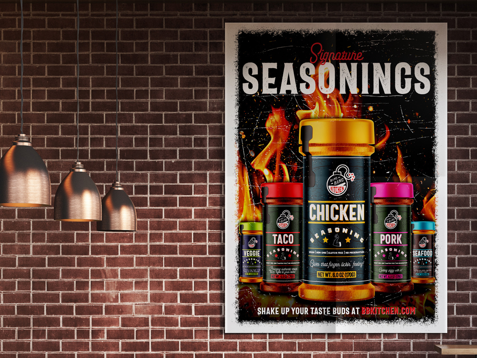Bang Bang Kitchen Seasonings Poster by Ryan Yaeger on Dribbble