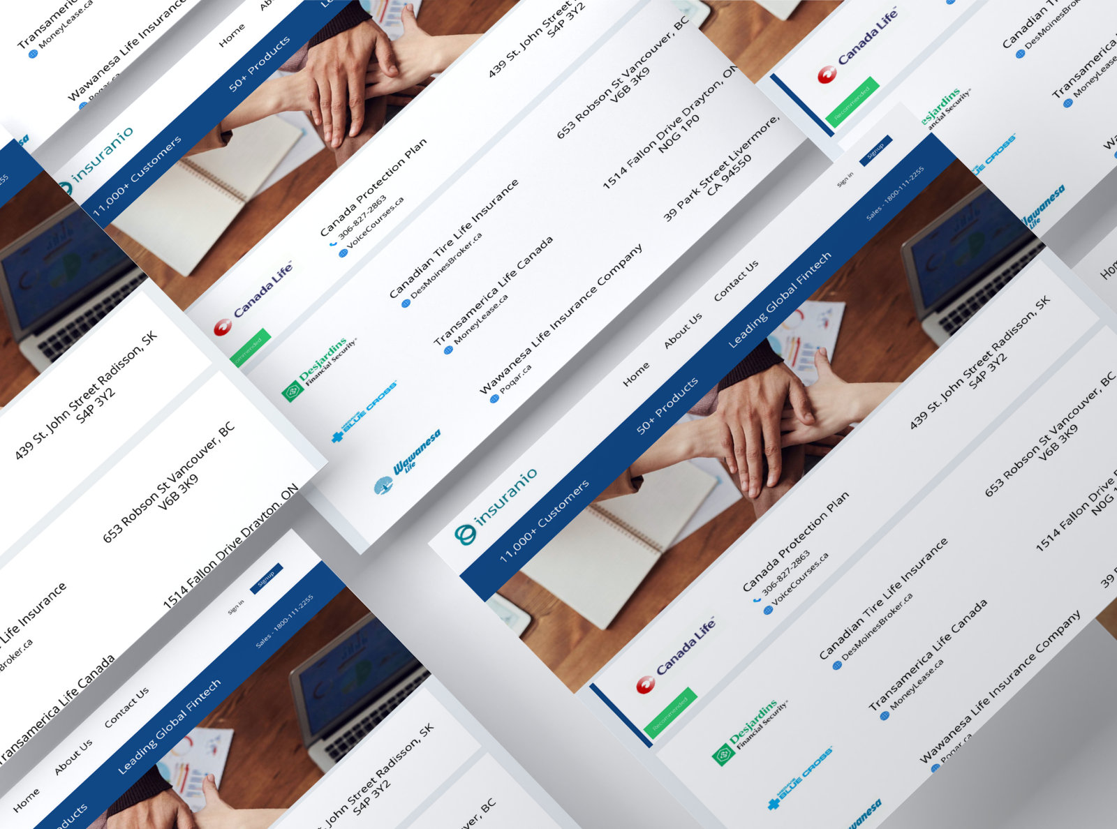 Single page website by Avijit Majumder on Dribbble