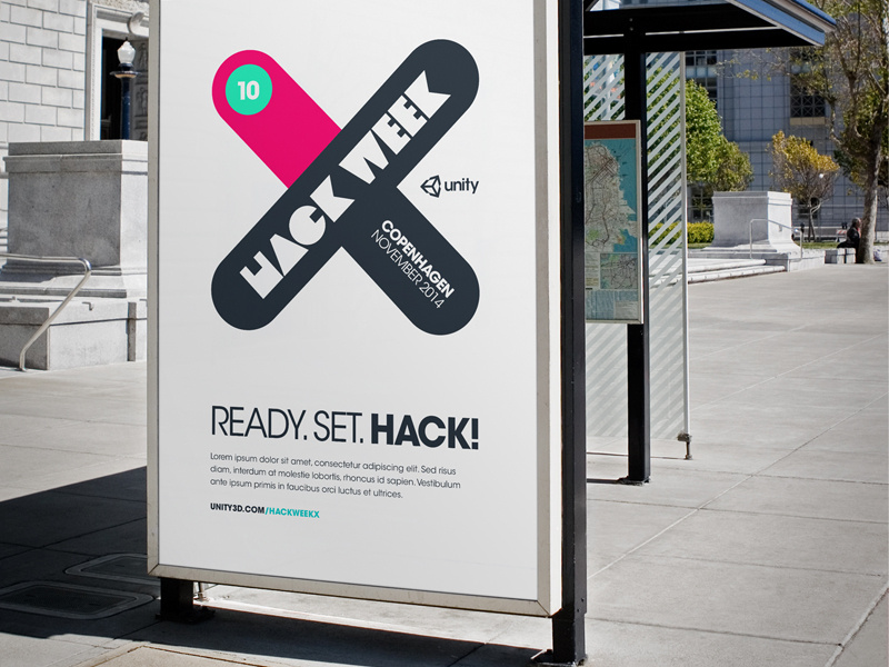 Unity - Hack week 10 poster by Martin Morpain on Dribbble