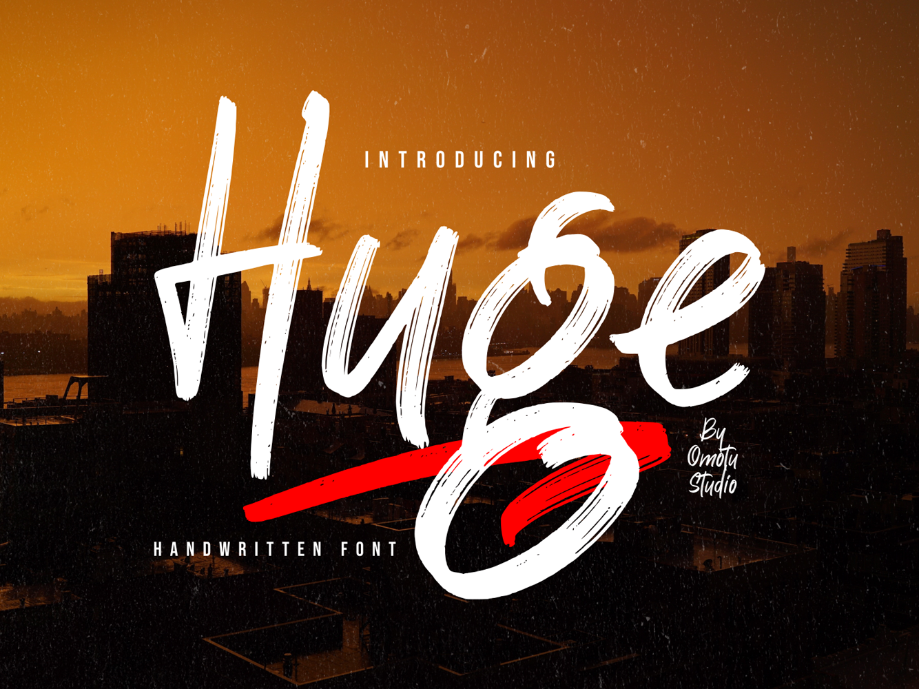 Huge - [FREE FONT] by Omotu Studio on Dribbble