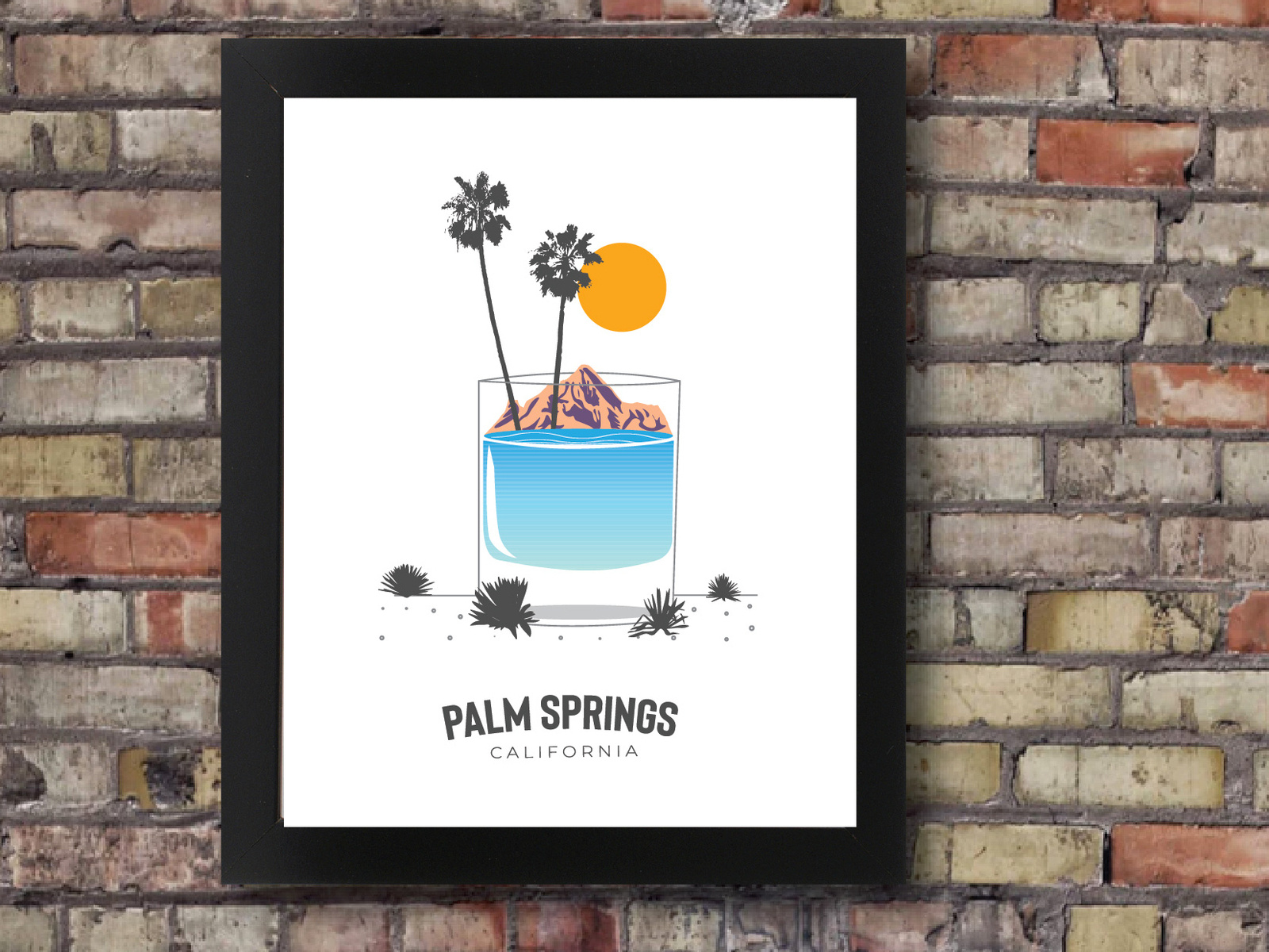 Palm Springs print by Dustin Cox on Dribbble