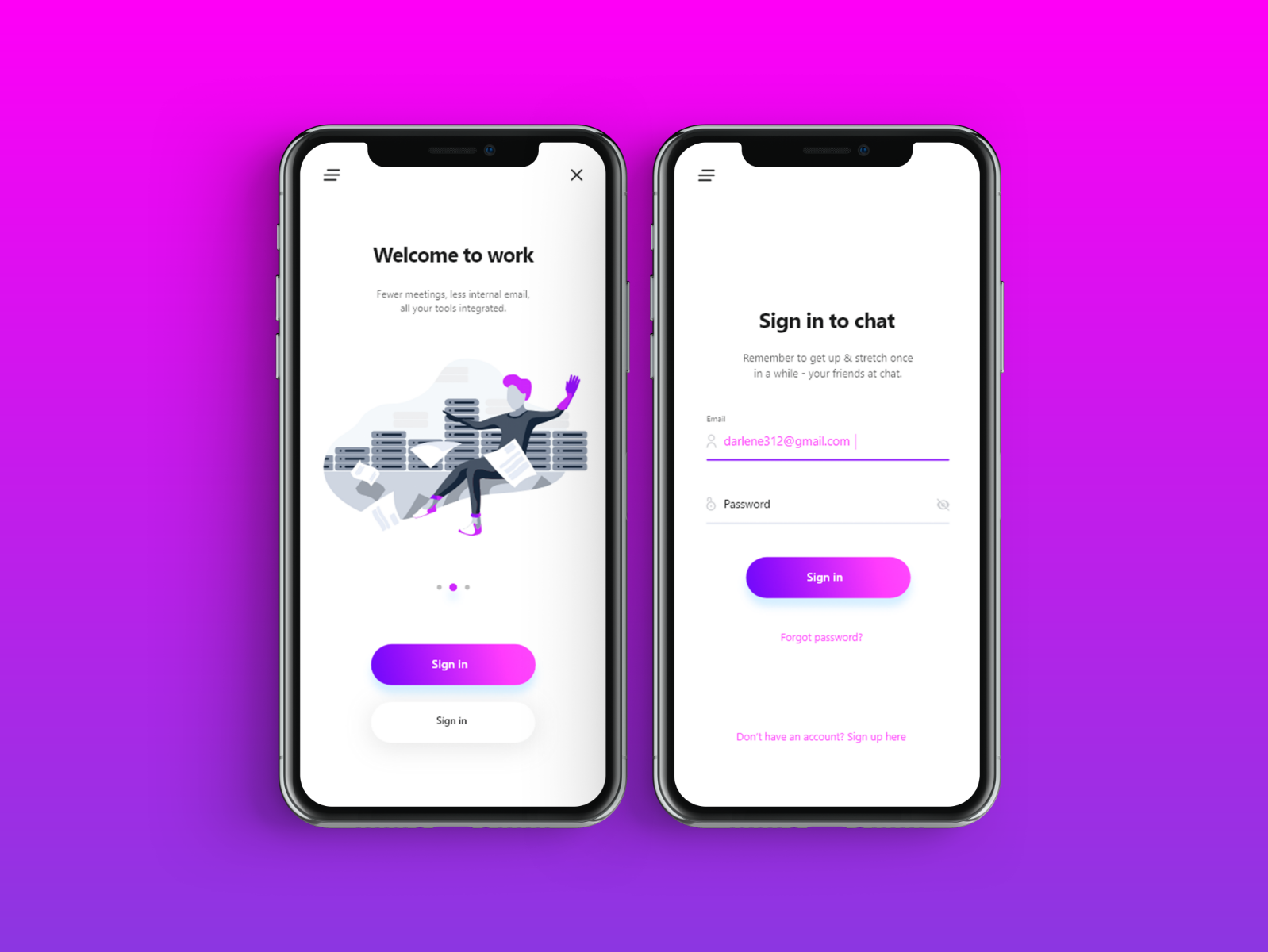 Work App by Nizek on Dribbble