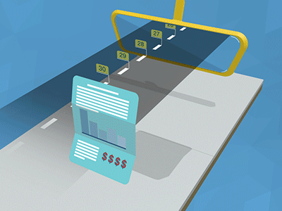 Rear View Mirror Perspective by Pedro O. on Dribbble