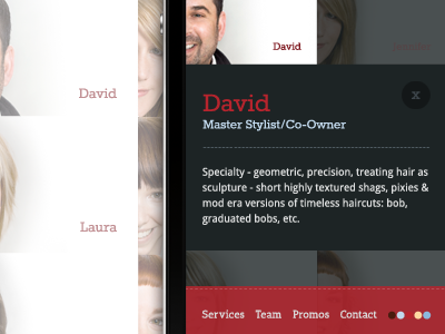 Salon Bio - Mobile by Ben Johnson on Dribbble