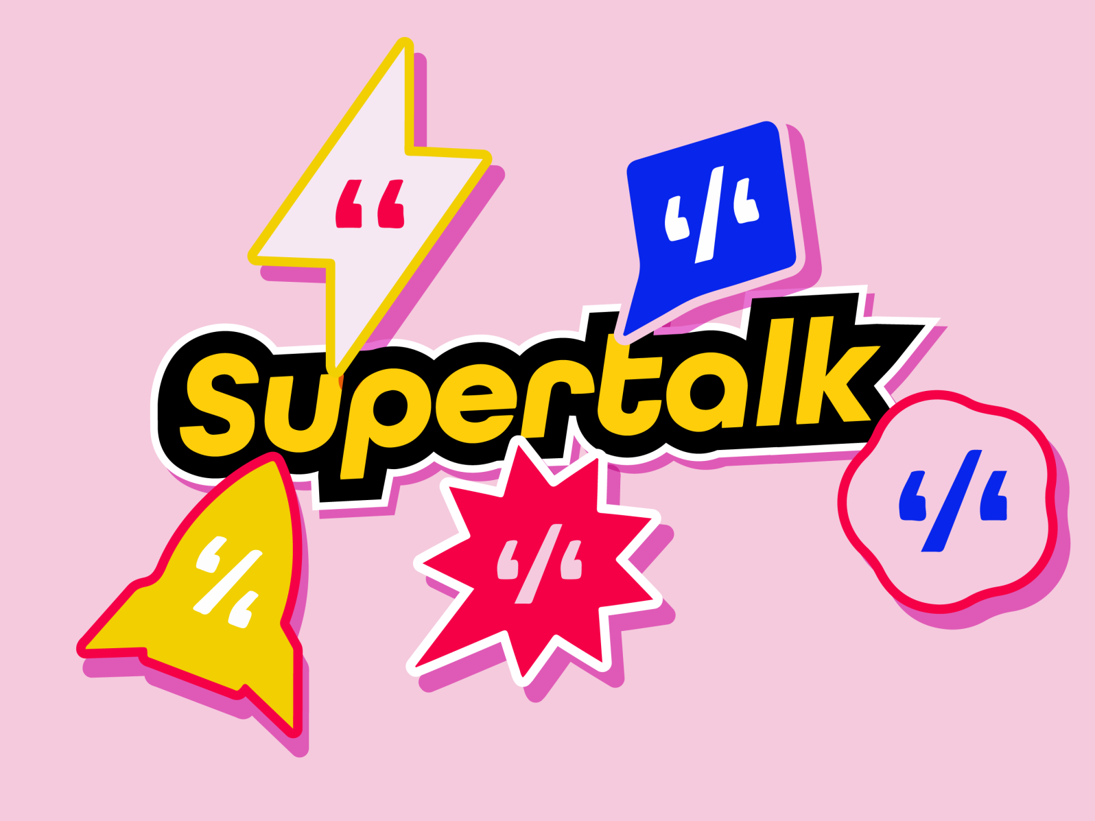 Super Talk branding by Zimri Mayfield on Dribbble