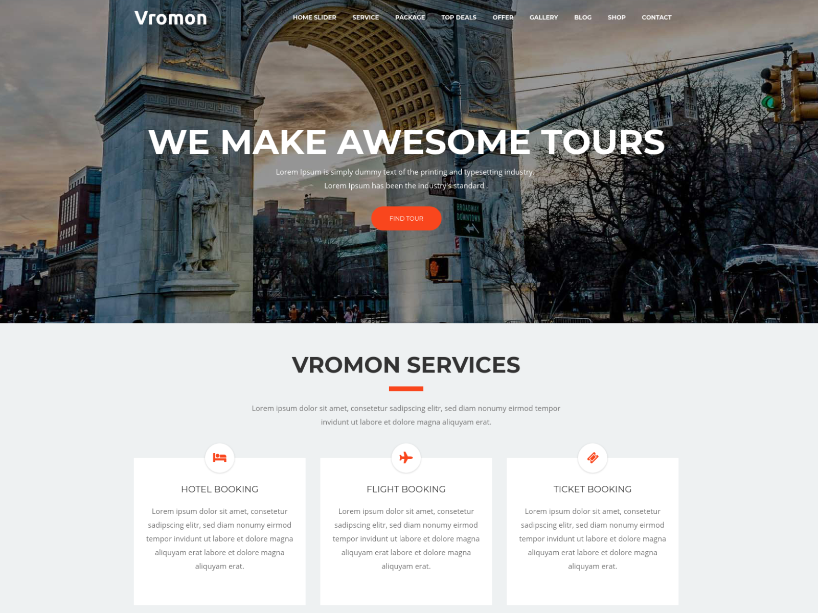 Vromon - Tour & Travel Agency WordPress Theme by Themesvila Author on ...