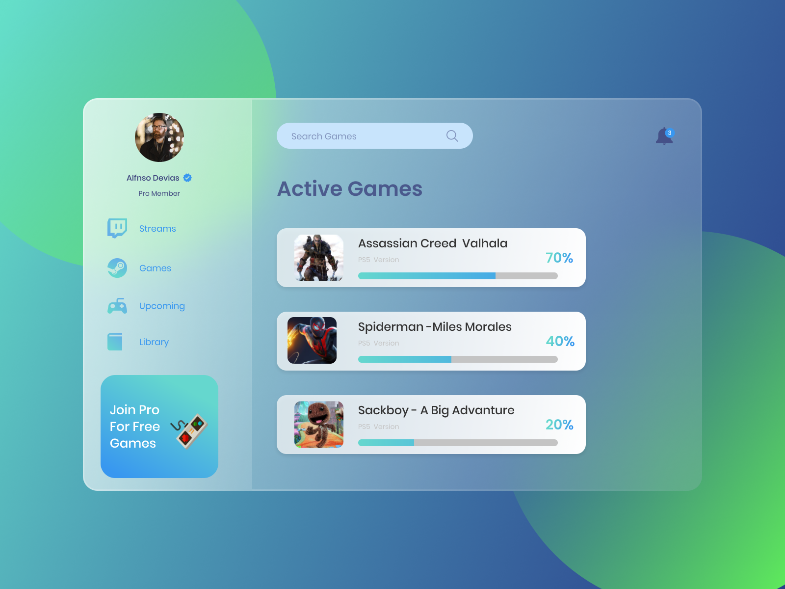 Awesome Glass Ui Design By Abdelaziz Mostafa On Dribbble