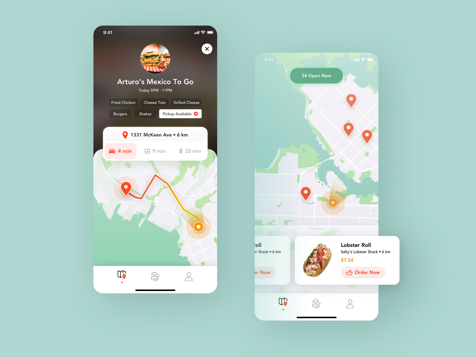 Food App by Shen Nikogiani on Dribbble