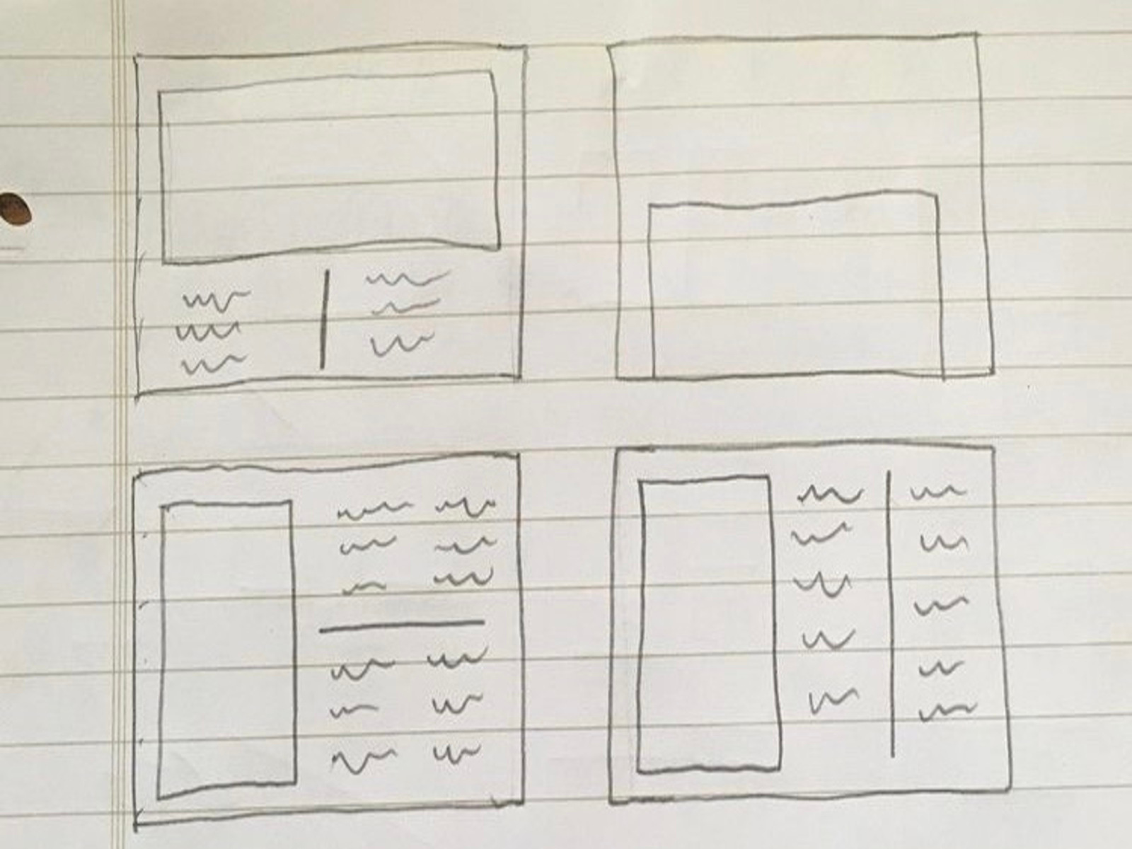 Design/website/page/layout sketch(es) by Michael Cobbs on Dribbble