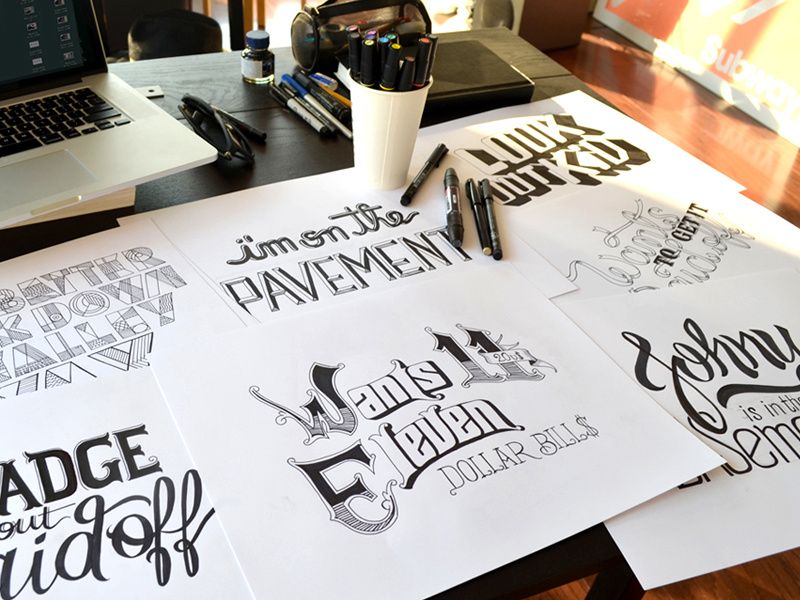 Bob Dylan´s HAND LETTERING EXPERIENCE by Leandro Senna on Dribbble