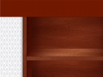 Bookcase and Header by Sam Sherwood on Dribbble