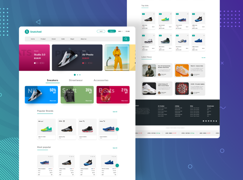 Stock market landing page by Adnan Zubair on Dribbble