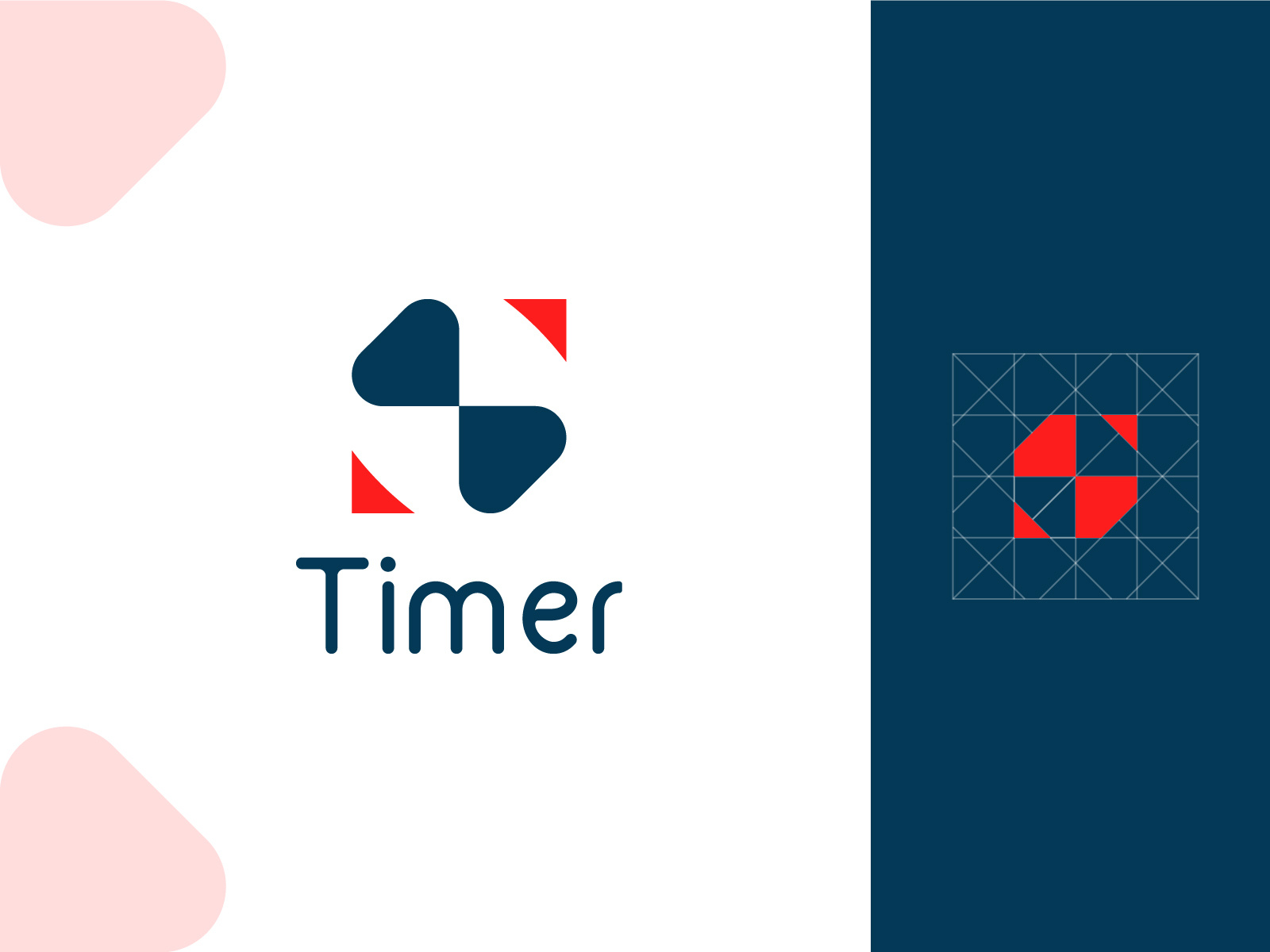 Timer - Geometric Logo Design for Time Tracking App by Mahabub Designs ...