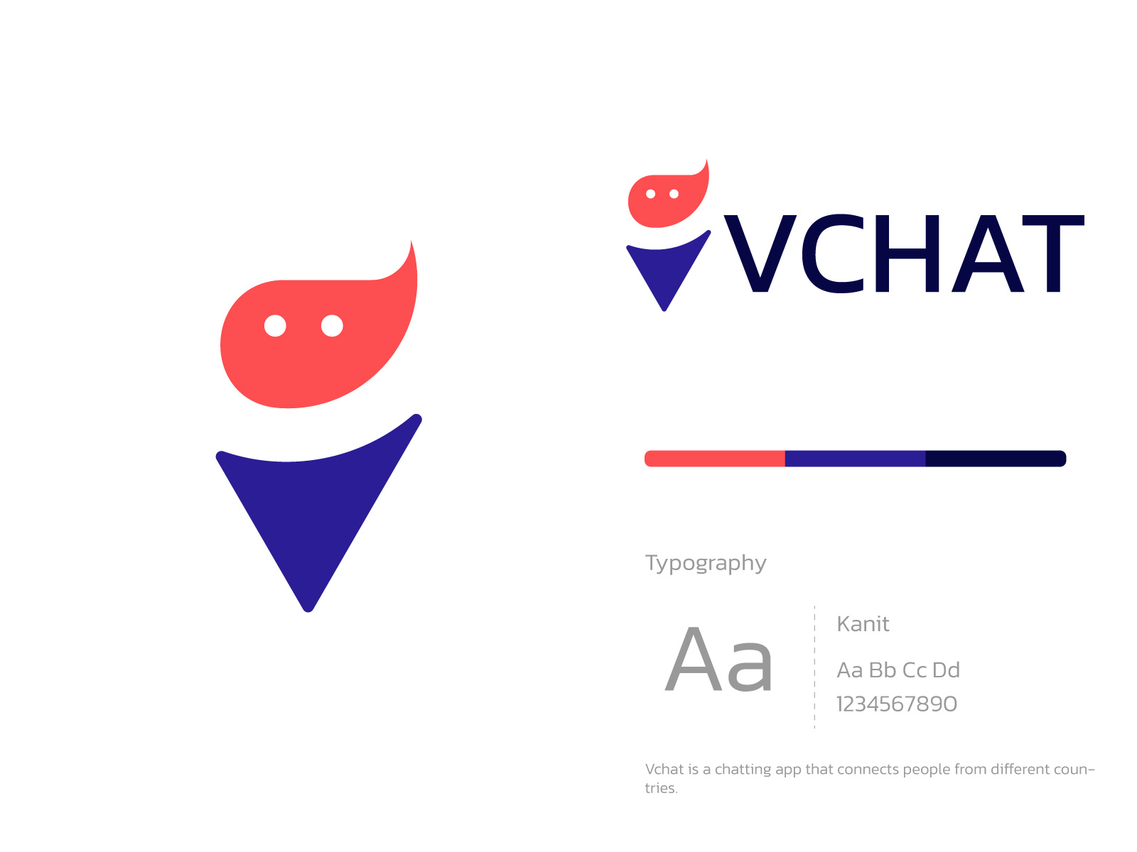 Abstract Logo - VChat Abstract Logo Design for Chatting Company by ...