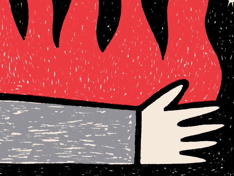 The end by Alan Rogerson on Dribbble