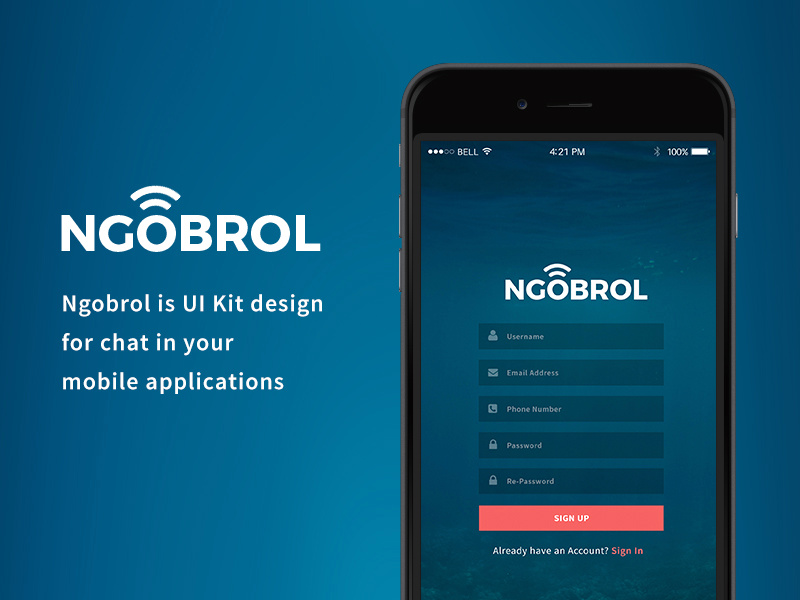 Ngobrol UI Kit by Naistudio on Dribbble