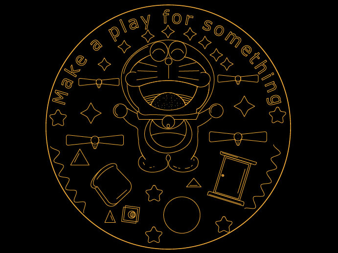 Doraemoon lineart simple by Mutaalifi on Dribbble