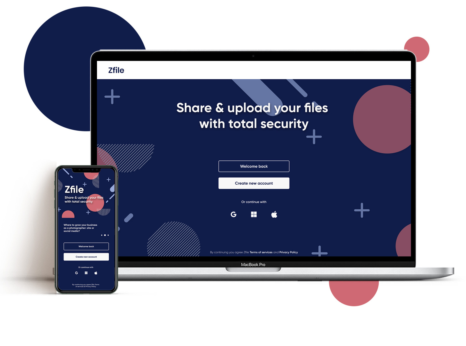 File sharing and storage platform (Home Page) by Crackedesign. on Dribbble