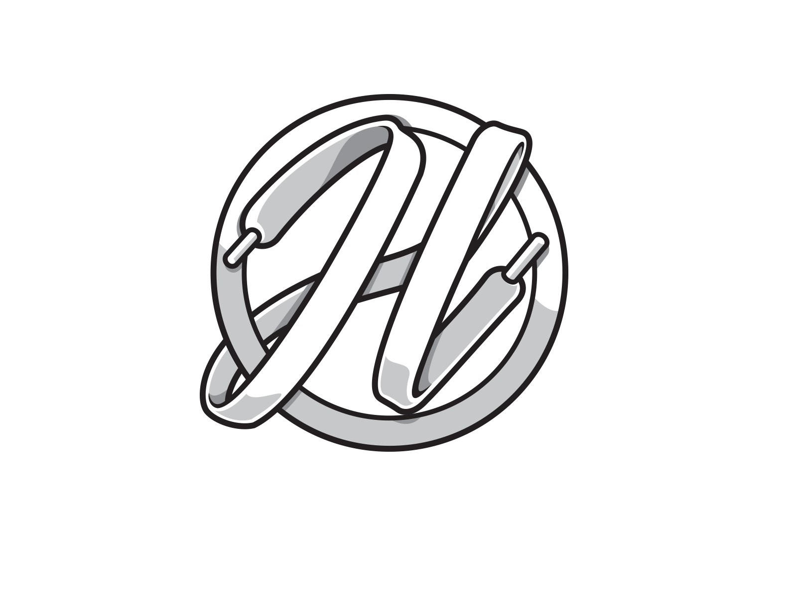 Official Hoops Secondary Logo by Andrew Gerend on Dribbble