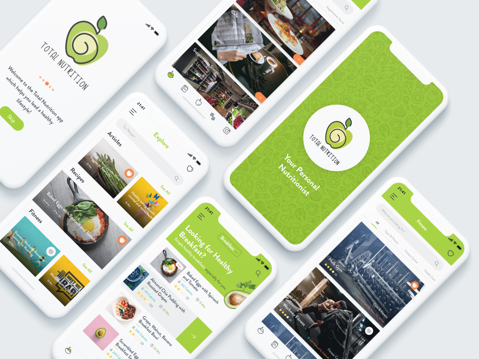 Total Nutrition Mobile App by Mahmoud Wahid on Dribbble
