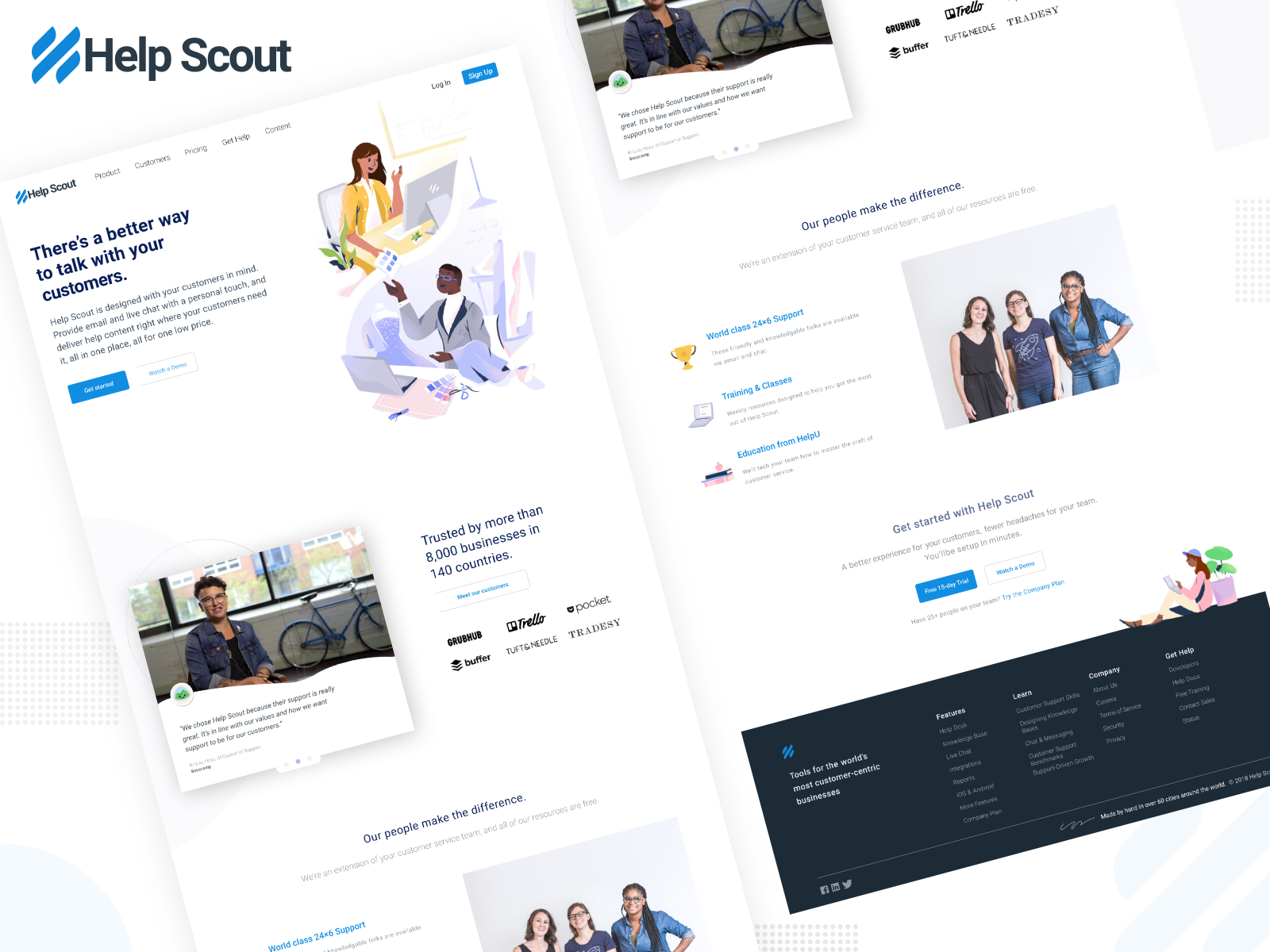 Help Scout Website by Mahmoud Wahid🤘 on Dribbble