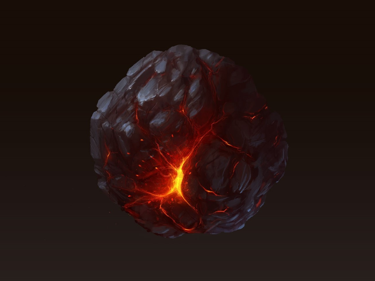 Fire stone study practice by Artem Viirta on Dribbble