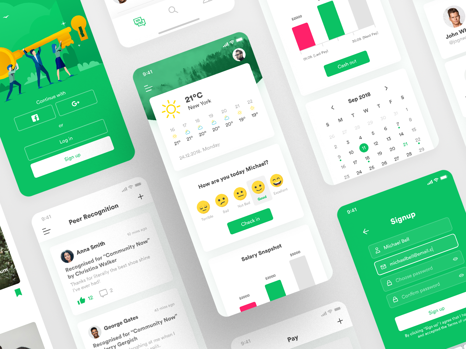 Employee Engagement App Design by Marko Puric on Dribbble